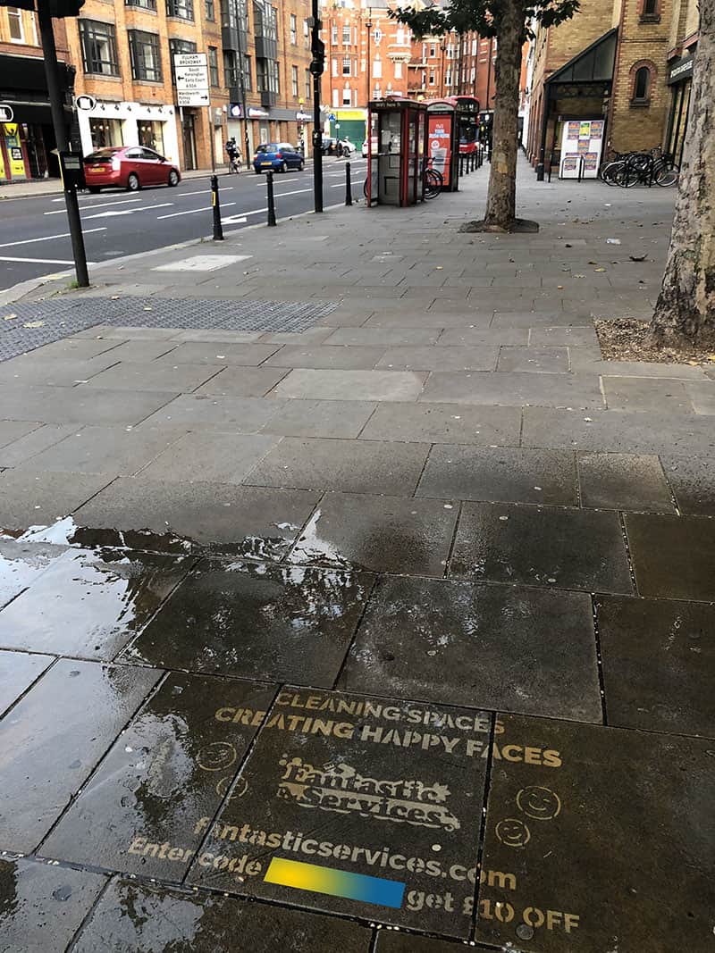 Fantastic Services Adopts Clean Advertising on the Streets of London