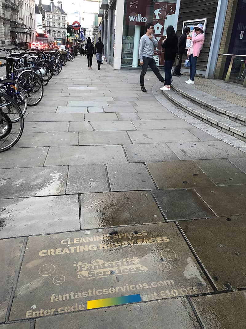 Fantastic Services Adopts Clean Advertising on the Streets of London