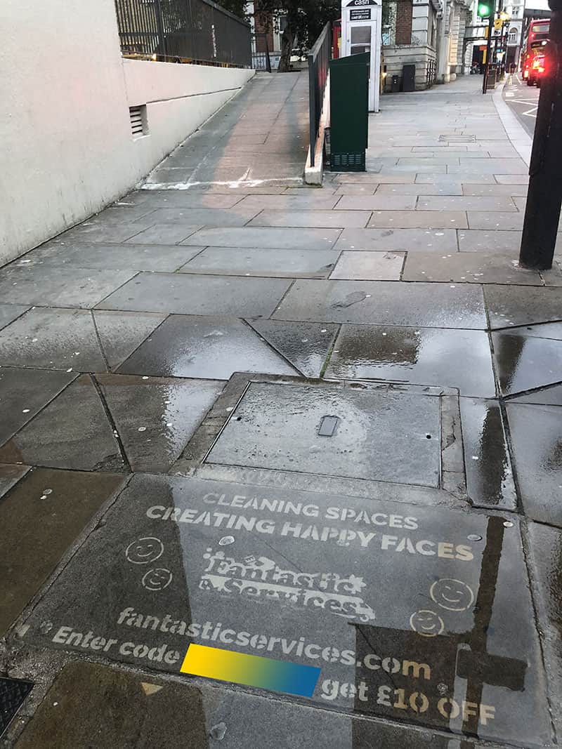 Fantastic Services Adopts Clean Advertising on the Streets of London